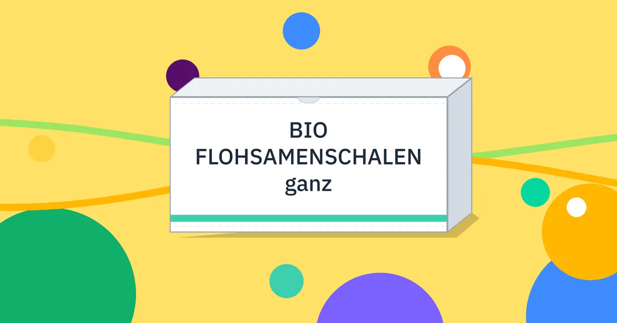 Symbolbild: Packung mit der Aufschrift BIO FLOHSAMENSCHALEN ganz (PZN 15995282) – Verfügbarkeit und Bezug in Apotheken in Frankfurt am Main
