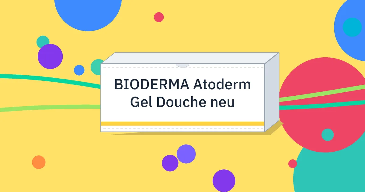 Symbolbild: Packung mit der Aufschrift BIODERMA Atoderm Gel Douche neu (PZN 17984756) – Verfügbarkeit und Bezug in Apotheken in Frankfurt am Main