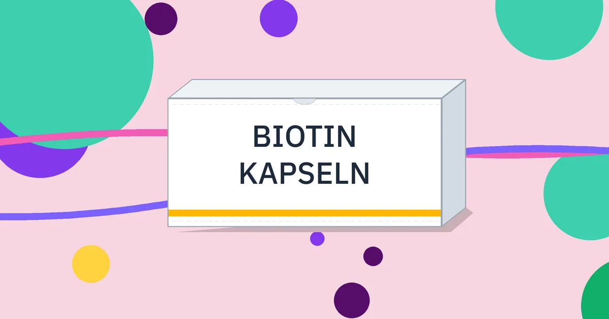 Symbolbild: Packung mit der Aufschrift BIOTIN KAPSELN (PZN 04870382) – Verfügbarkeit und Bezug in Apotheken in Frankfurt am Main