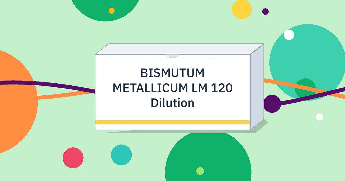 Symbolbild: Packung mit der Aufschrift BISMUTUM METALLICUM LM 120 Dilution (PZN 12795068) – Verfügbarkeit und Bezug in Apotheken in Frankfurt am Main