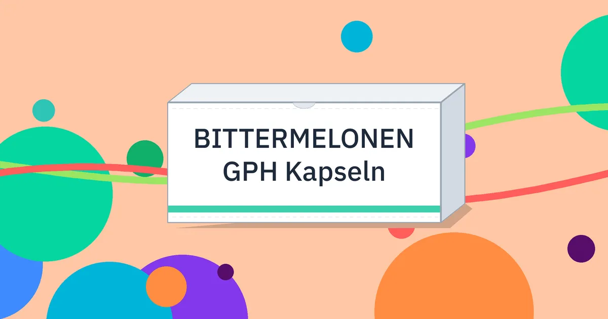 Symbolbild: Packung mit der Aufschrift BITTERMELONEN GPH Kapseln (PZN 00241488) – Verfügbarkeit und Bezug in Apotheken in Frankfurt am Main