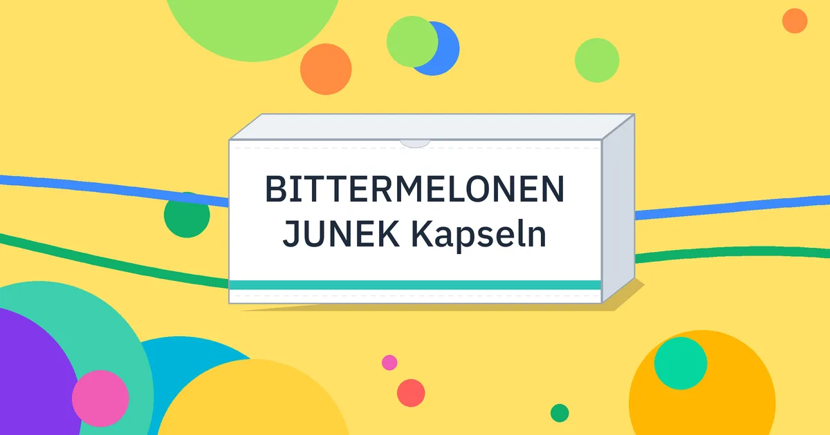 Symbolbild: Packung mit der Aufschrift BITTERMELONEN JUNEK Kapseln (PZN 00136573) – Verfügbarkeit und Bezug in Apotheken in Frankfurt am Main