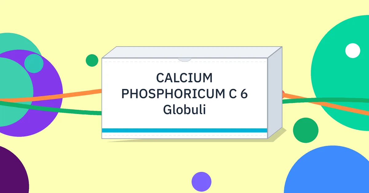 Symbolbild: Packung mit der Aufschrift CALCIUM PHOSPHORICUM C 6 Globuli (PZN 16669426) – Verfügbarkeit und Bezug in Apotheken in Frankfurt am Main