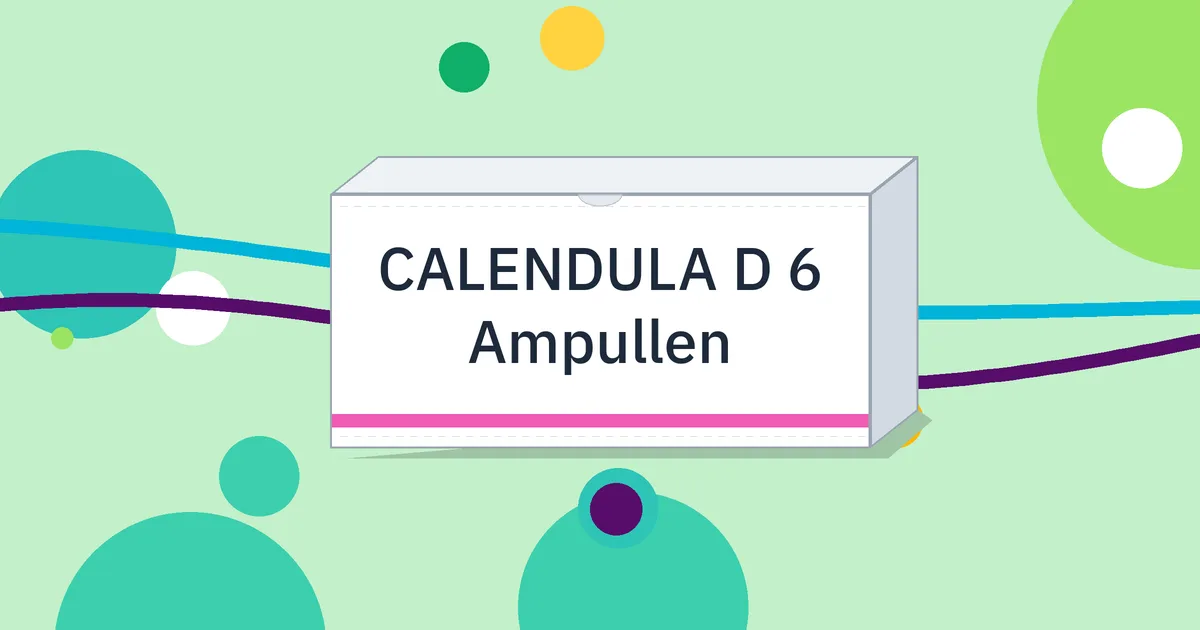 Symbolbild: Packung mit der Aufschrift CALENDULA D 6 Ampullen (PZN 11704773) – Verfügbarkeit und Bezug in Apotheken in Frankfurt am Main