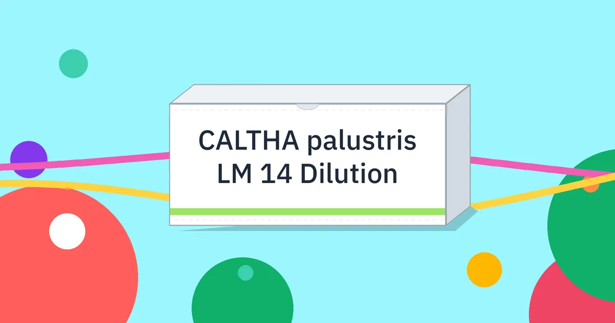 Symbolbild: Packung mit der Aufschrift CALTHA palustris LM 14 Dilution (PZN 13411615) – Verfügbarkeit und Bezug in Apotheken in Frankfurt am Main