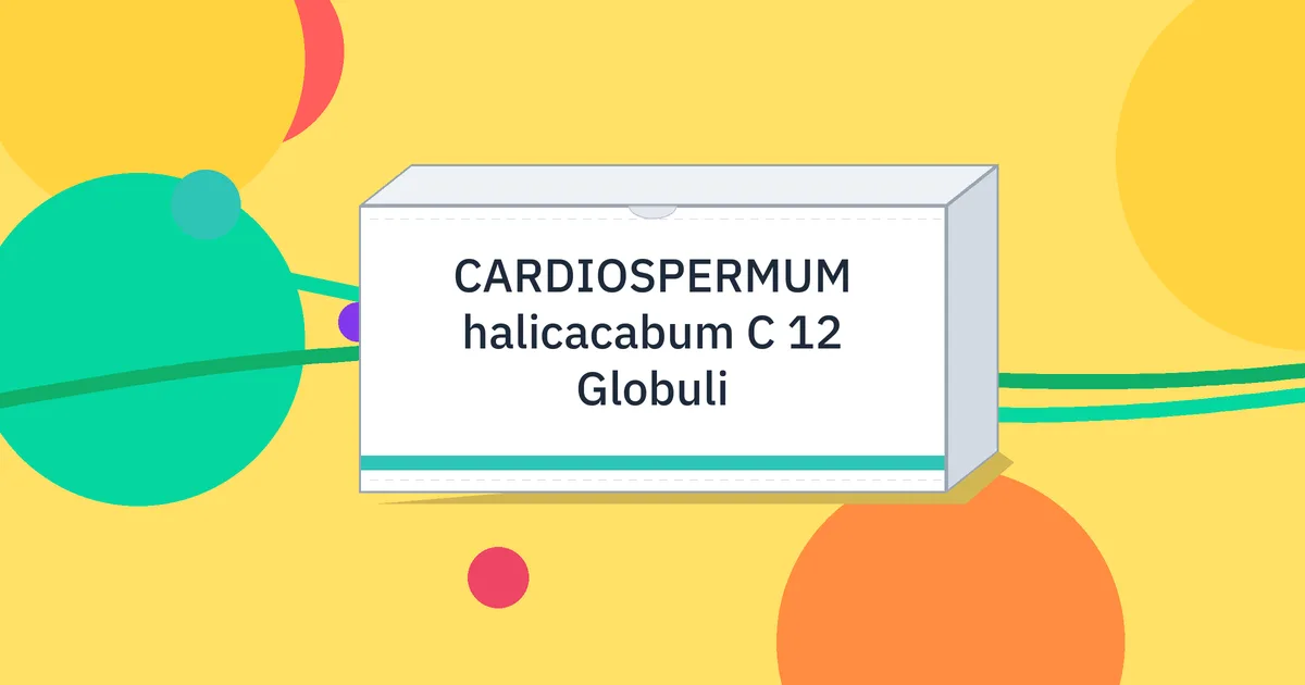 Symbolbild: Packung mit der Aufschrift CARDIOSPERMUM halicacabum C 12 Globuli (PZN 19685259) – Verfügbarkeit und Bezug in Apotheken in Frankfurt am Main