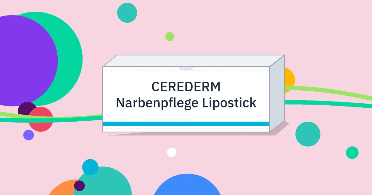 Symbolbild: Packung mit der Aufschrift CEREDERM Narbenpflege Lipostick (PZN 12550585) – Verfügbarkeit und Bezug in Apotheken in Frankfurt am Main