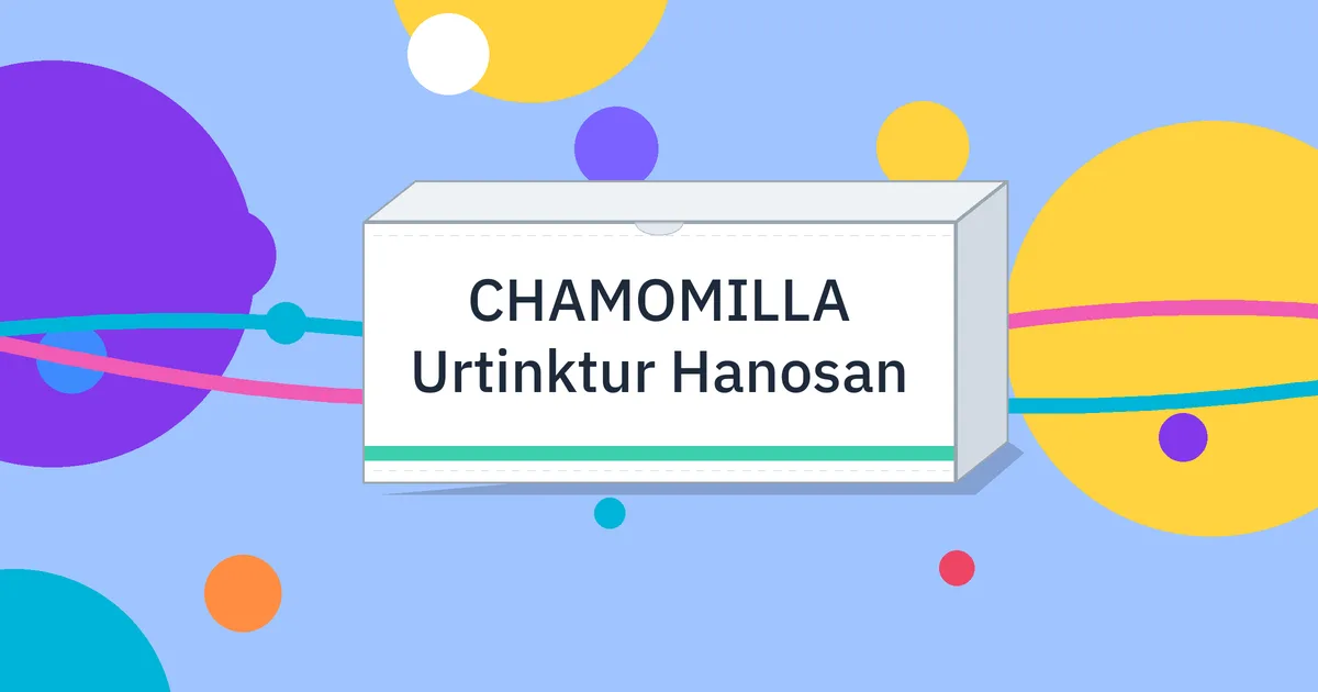 Symbolbild: Packung mit der Aufschrift CHAMOMILLA Urtinktur Hanosan (PZN 07431246) – Verfügbarkeit und Bezug in Apotheken in Frankfurt am Main