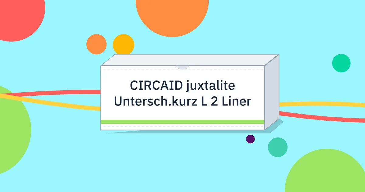 Symbolbild: Packung mit der Aufschrift CIRCAID juxtalite Untersch.kurz L 2 Liner (PZN 17939106) – Verfügbarkeit und Bezug in Apotheken in Frankfurt am Main