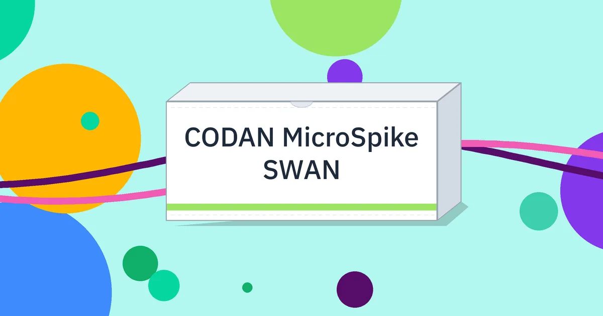 Symbolbild: Packung mit der Aufschrift CODAN MicroSpike SWAN (PZN 03387241) – Verfügbarkeit und Bezug in Apotheken in Frankfurt am Main