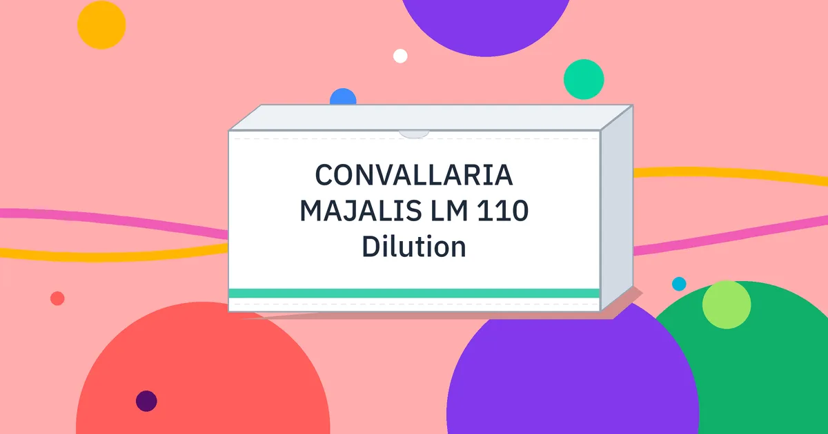Symbolbild: Packung mit der Aufschrift CONVALLARIA MAJALIS LM 110 Dilution (PZN 12833811) – Verfügbarkeit und Bezug in Apotheken in Frankfurt am Main