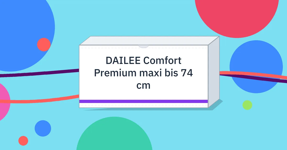 Symbolbild: Packung mit der Aufschrift DAILEE Comfort Premium maxi bis 74 cm (PZN 12544403) – Verfügbarkeit und Bezug in Apotheken in Frankfurt am Main