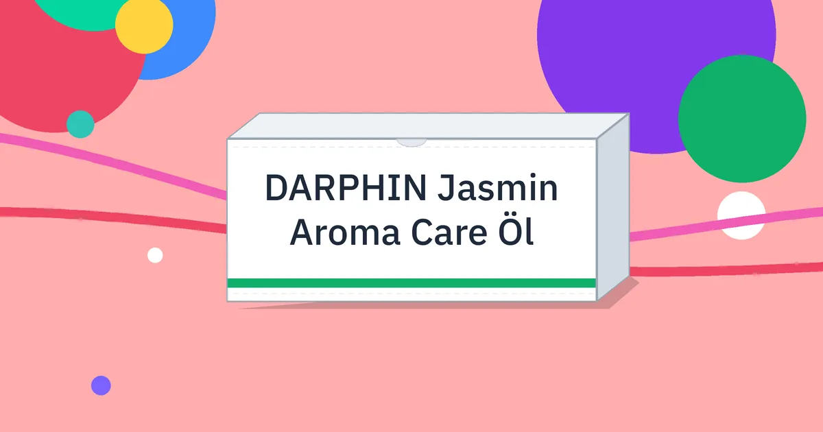 Symbolbild: Packung mit der Aufschrift DARPHIN Jasmin Aroma Care Öl (PZN 10811142) – Verfügbarkeit und Bezug in Apotheken in Frankfurt am Main