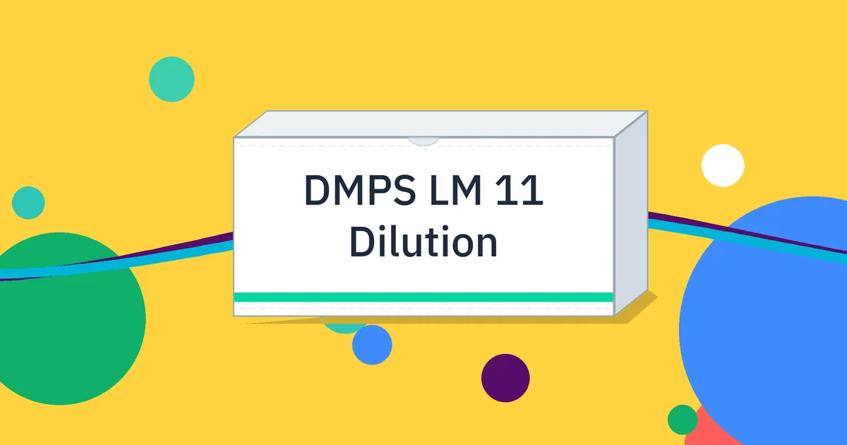 Symbolbild: Packung mit der Aufschrift DMPS LM 11 Dilution (PZN 13466065) – Verfügbarkeit und Bezug in Apotheken in Frankfurt am Main