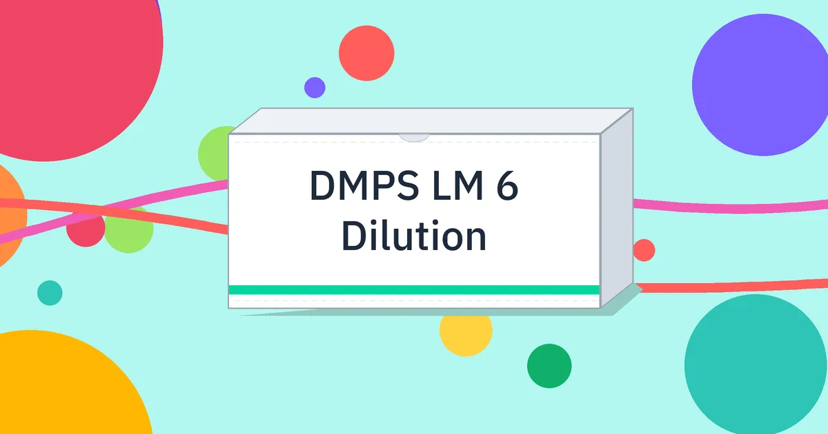 Symbolbild: Packung mit der Aufschrift DMPS LM 6 Dilution (PZN 13466007) – Verfügbarkeit und Bezug in Apotheken in Frankfurt am Main