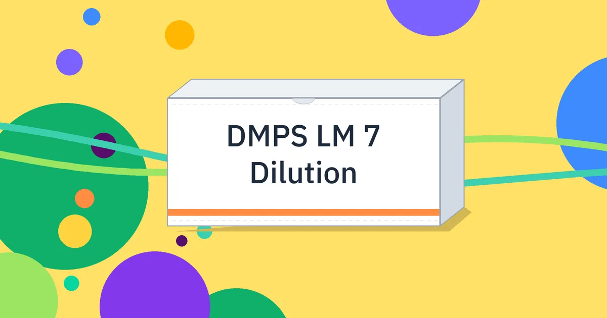 Symbolbild: Packung mit der Aufschrift DMPS LM 7 Dilution (PZN 13466013) – Verfügbarkeit und Bezug in Apotheken in Frankfurt am Main