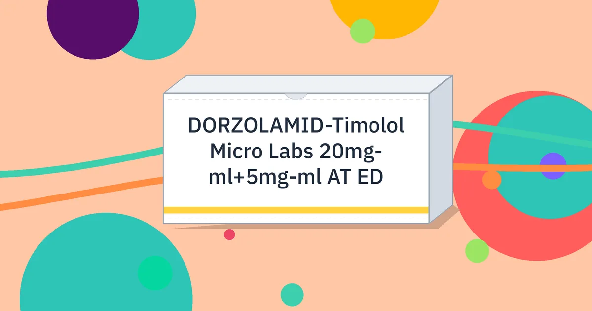 Symbolbild: Packung mit der Aufschrift DORZOLAMID-Timolol Micro Labs 20mg-ml+5mg-ml AT ED (PZN 17871118) – Verfügbarkeit und Bezug in Apotheken in Frankfurt am Main