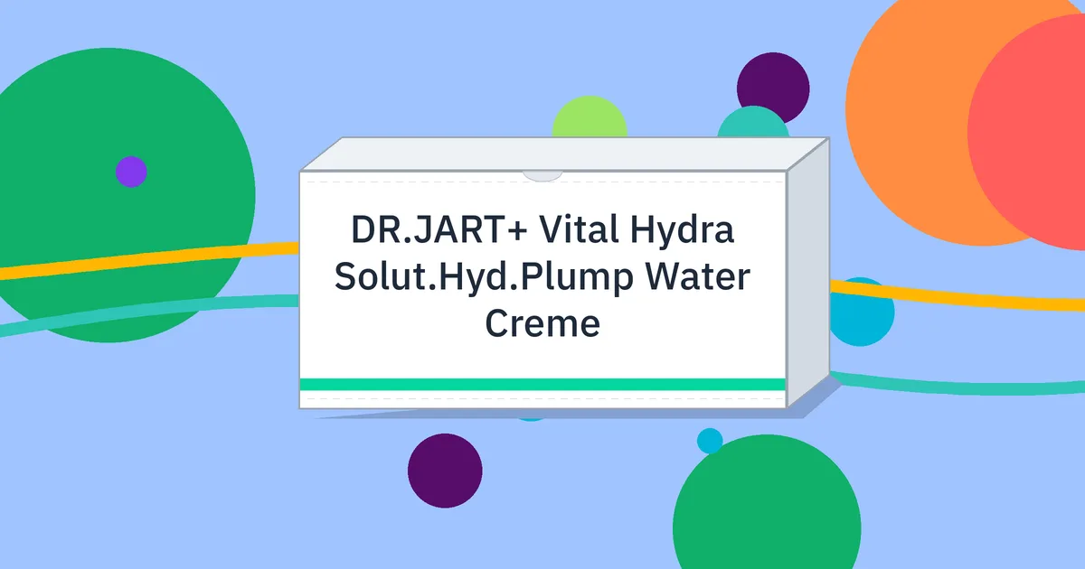 Symbolbild: Packung mit der Aufschrift DR.JART+ Vital Hydra Solut.Hyd.Plump Water Creme (PZN 19268455) – Verfügbarkeit und Bezug in Apotheken in Frankfurt am Main