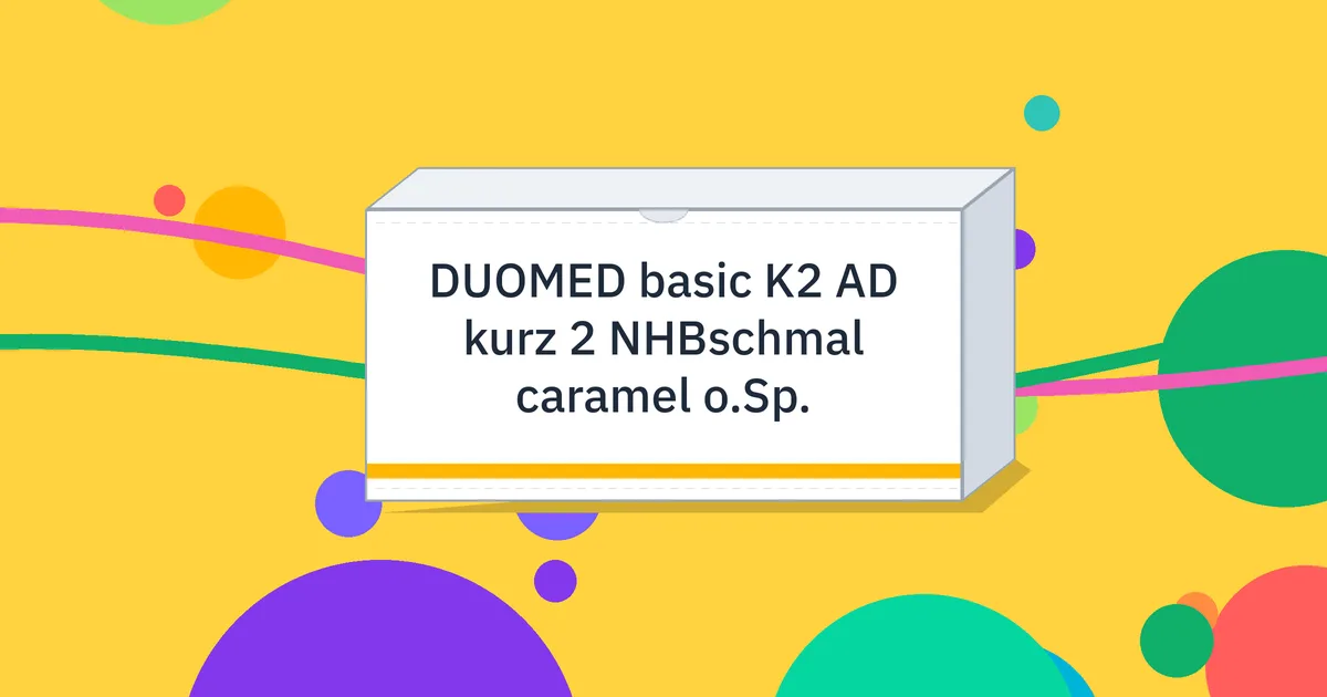 Symbolbild: Packung mit der Aufschrift DUOMED basic K2 AD kurz 2 NHBschmal caramel o.Sp. (PZN 20907630) – Verfügbarkeit und Bezug in Apotheken in Frankfurt am Main