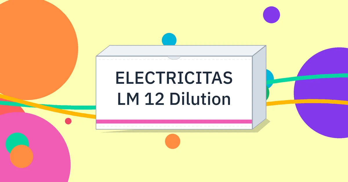 Symbolbild: Packung mit der Aufschrift ELECTRICITAS LM 12 Dilution (PZN 12844387) – Verfügbarkeit und Bezug in Apotheken in Frankfurt am Main