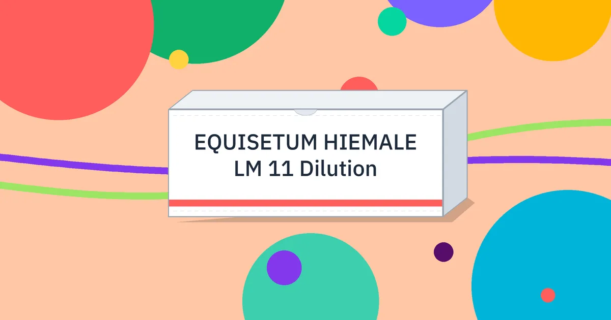 Symbolbild: Packung mit der Aufschrift EQUISETUM HIEMALE LM 11 Dilution (PZN 13473450) – Verfügbarkeit und Bezug in Apotheken in Frankfurt am Main