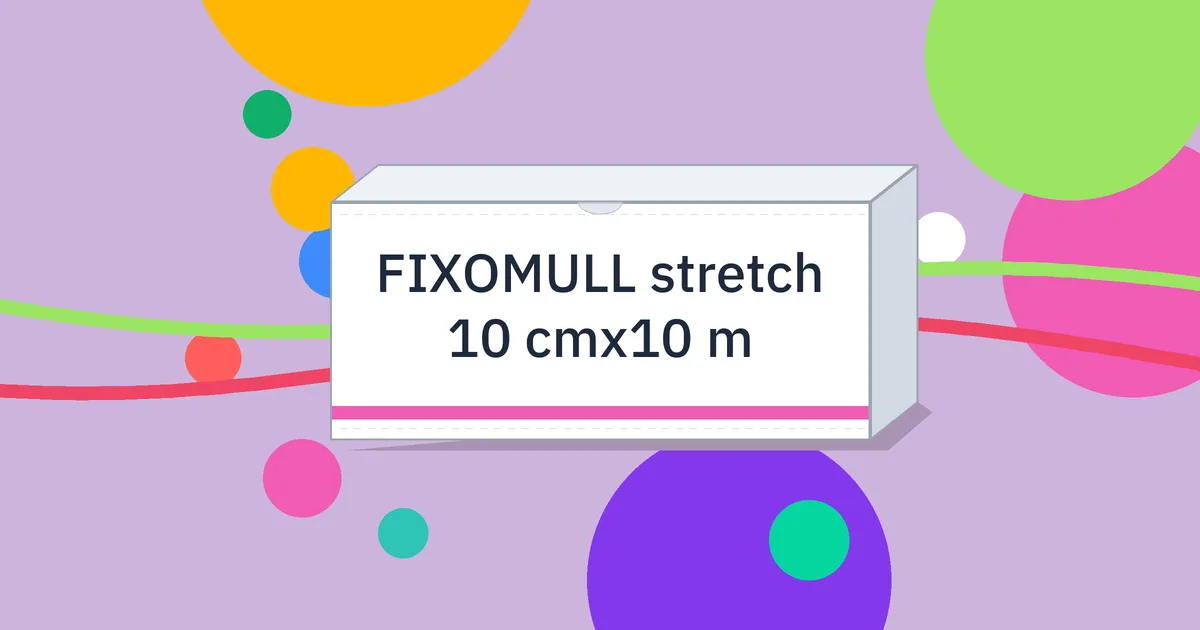 Symbolbild: Packung mit der Aufschrift FIXOMULL stretch 10 cmx10 m (PZN 04036472) – Verfügbarkeit und Bezug in Apotheken in Frankfurt am Main
