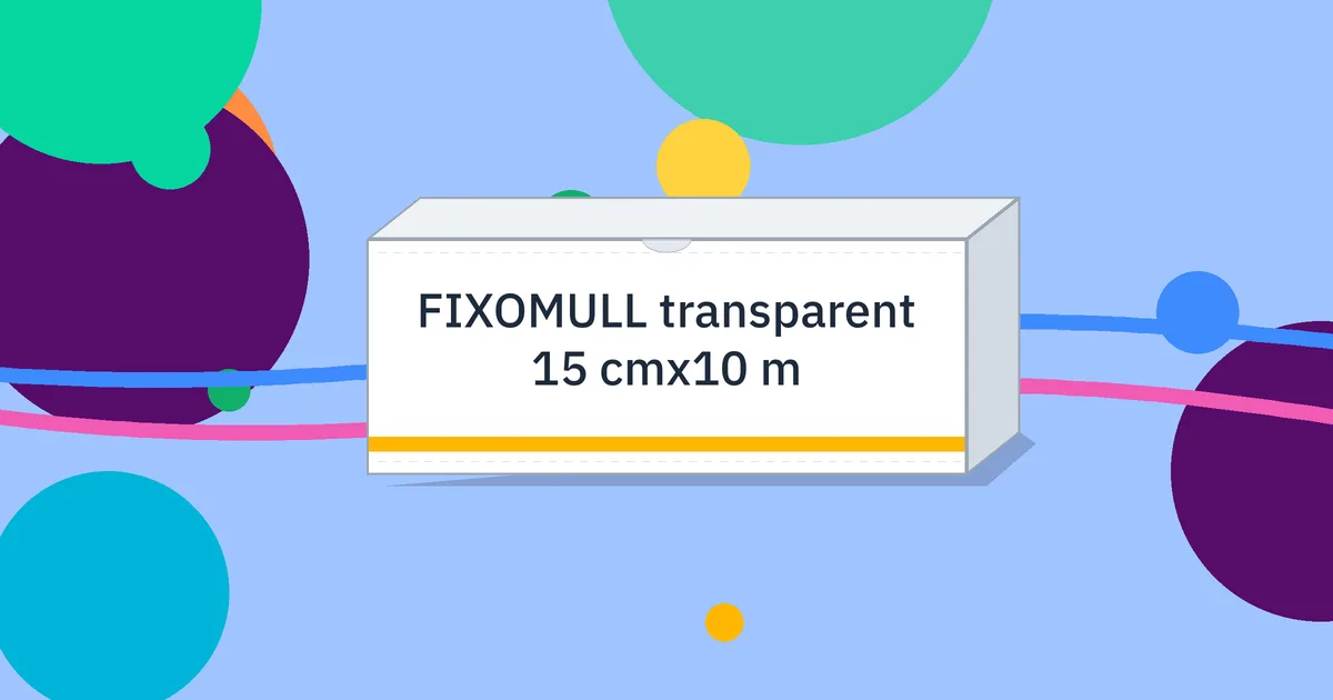 Symbolbild: Packung mit der Aufschrift FIXOMULL transparent 15 cmx10 m (PZN 17200312) – Verfügbarkeit und Bezug in Apotheken in Frankfurt am Main