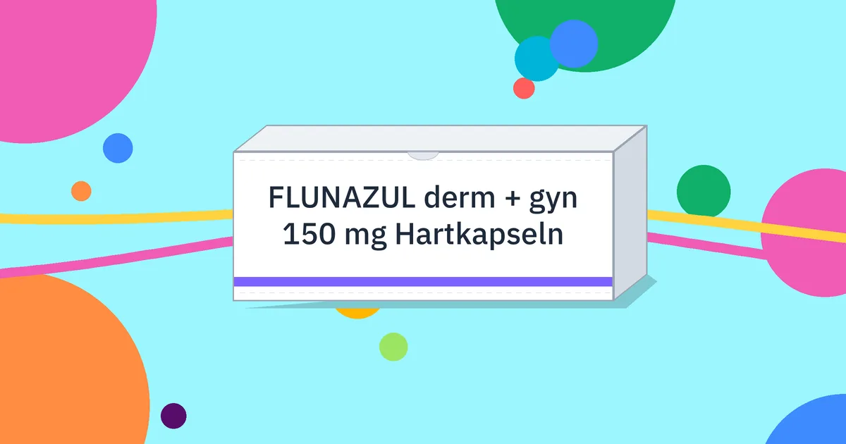 Symbolbild: Packung mit der Aufschrift FLUNAZUL derm + gyn 150 mg Hartkapseln (PZN 10079072) – Verfügbarkeit und Bezug in Apotheken in Frankfurt am Main