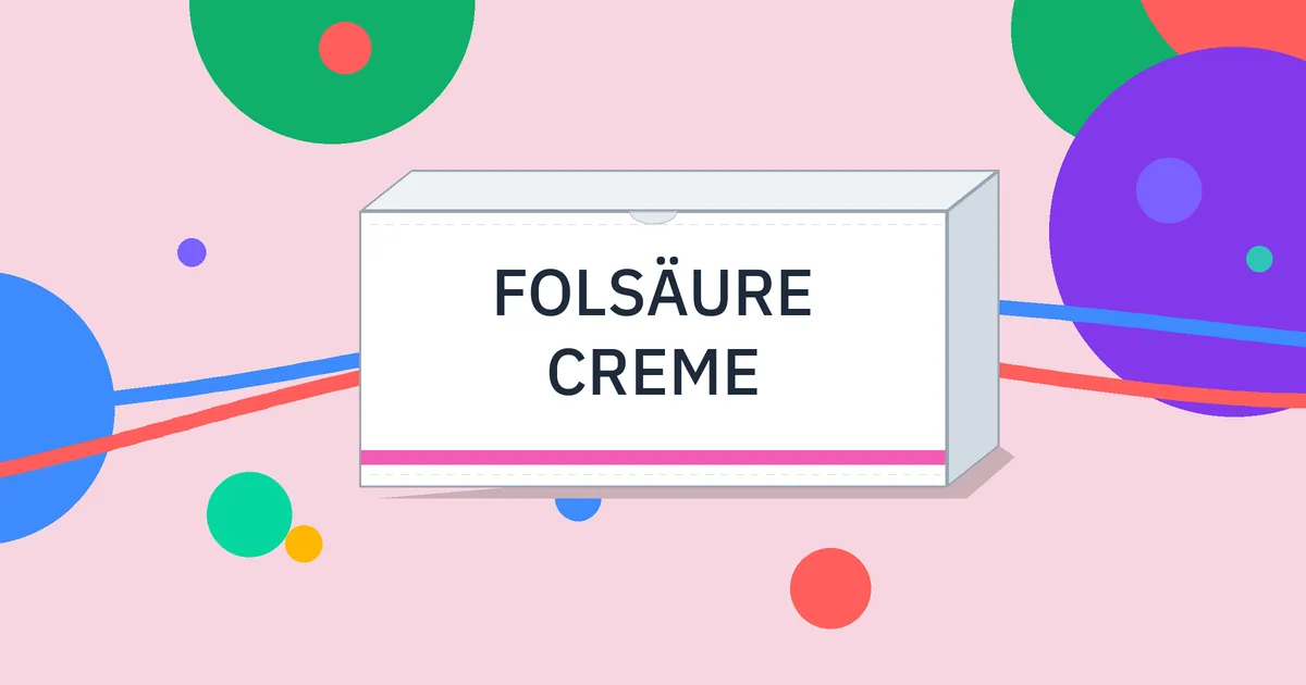 Symbolbild: Packung mit der Aufschrift FOLSÄURE CREME (PZN 17515464) – Verfügbarkeit und Bezug in Apotheken in Frankfurt am Main