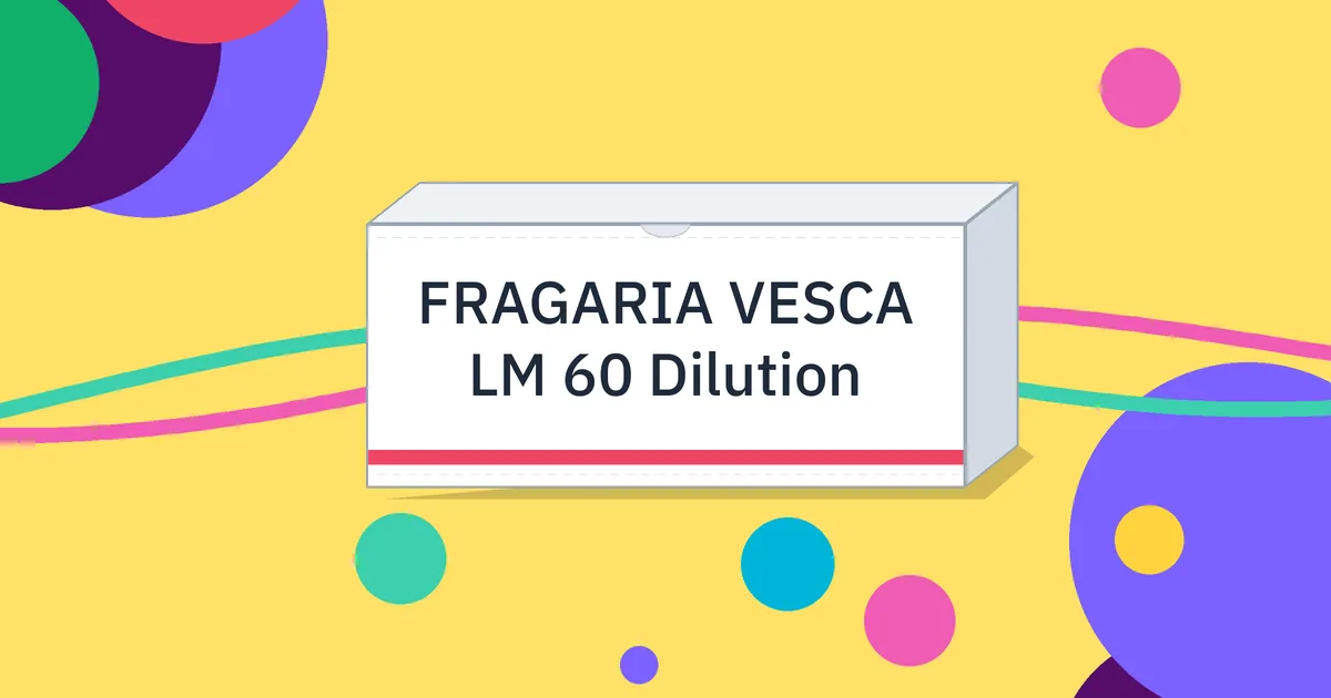 Symbolbild: Packung mit der Aufschrift FRAGARIA VESCA LM 60 Dilution (PZN 13490891) – Verfügbarkeit und Bezug in Apotheken in Frankfurt am Main