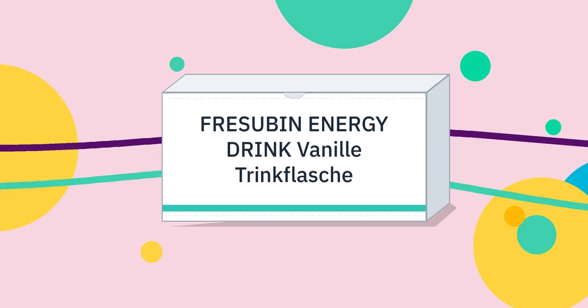 Symbolbild: Packung mit der Aufschrift FRESUBIN ENERGY DRINK Vanille Trinkflasche (PZN 20191628) – Verfügbarkeit und Bezug in Apotheken in Frankfurt am Main