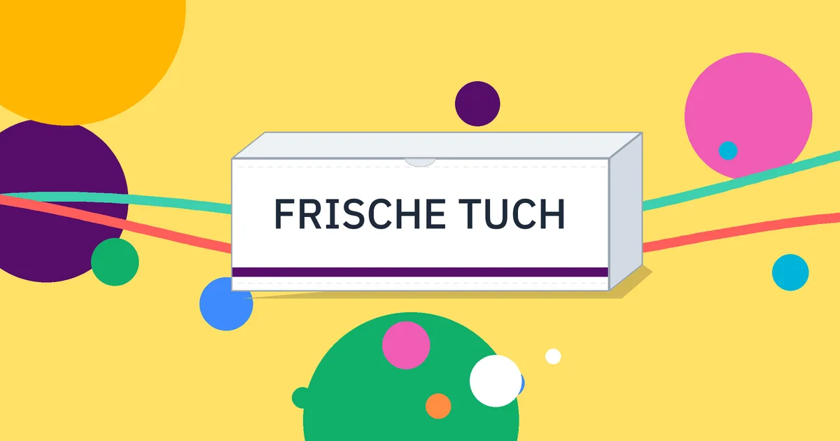 Symbolbild: Packung mit der Aufschrift FRISCHE TUCH (PZN 03031745) – Verfügbarkeit und Bezug in Apotheken in Frankfurt am Main