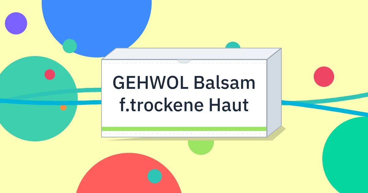 Symbolbild: Packung mit der Aufschrift GEHWOL Balsam f.trockene Haut (PZN 01568636) – Verfügbarkeit und Bezug in Apotheken in Frankfurt am Main