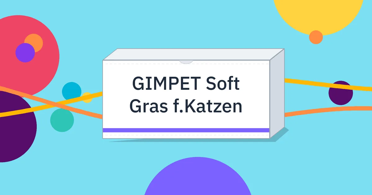 Symbolbild: Packung mit der Aufschrift GIMPET Soft Gras f.Katzen (PZN 03690910) – Verfügbarkeit und Bezug in Apotheken in Frankfurt am Main