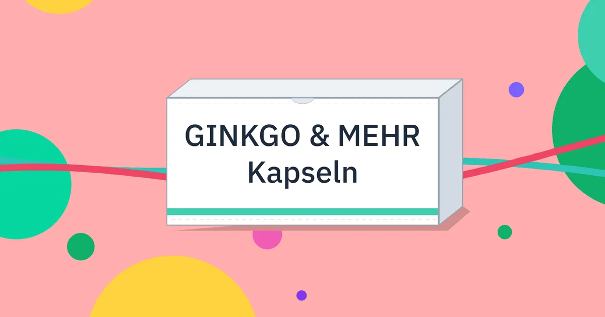 Symbolbild: Packung mit der Aufschrift GINKGO & MEHR Kapseln (PZN 16942477) – Verfügbarkeit und Bezug in Apotheken in Frankfurt am Main