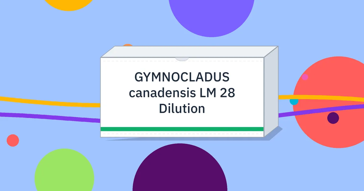Symbolbild: Packung mit der Aufschrift GYMNOCLADUS canadensis LM 28 Dilution (PZN 13549058) – Verfügbarkeit und Bezug in Apotheken in Frankfurt am Main