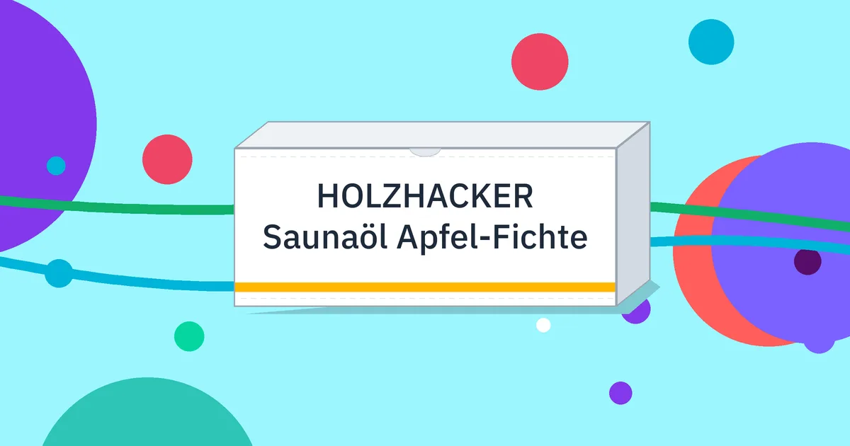 Symbolbild: Packung mit der Aufschrift HOLZHACKER Saunaöl Apfel-Fichte (PZN 20892868) – Verfügbarkeit und Bezug in Apotheken in Frankfurt am Main