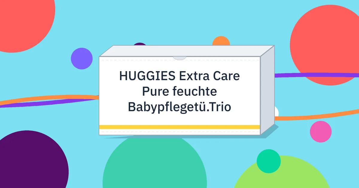 Symbolbild: Packung mit der Aufschrift HUGGIES Extra Care Pure feuchte Babypflegetü.Trio (PZN 18063107) – Verfügbarkeit und Bezug in Apotheken in Frankfurt am Main