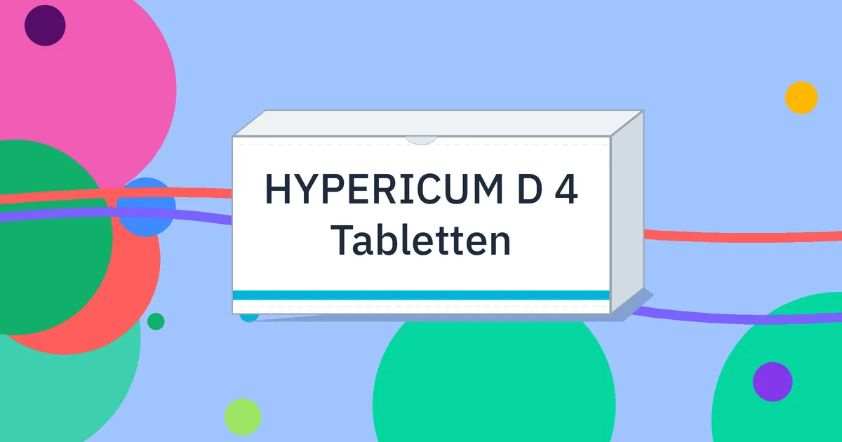 Symbolbild: Packung mit der Aufschrift HYPERICUM D 4 Tabletten (PZN 02631621) – Verfügbarkeit und Bezug in Apotheken in Frankfurt am Main