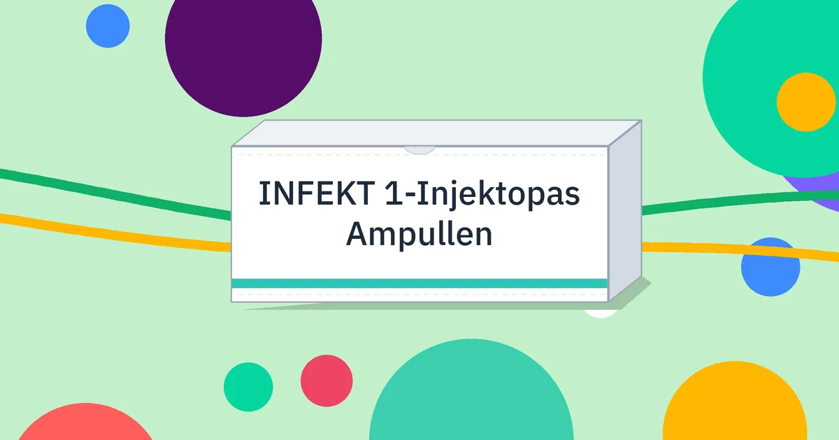 Symbolbild: Packung mit der Aufschrift INFEKT 1-Injektopas Ampullen (PZN 11146089) – Verfügbarkeit und Bezug in Apotheken in Frankfurt am Main
