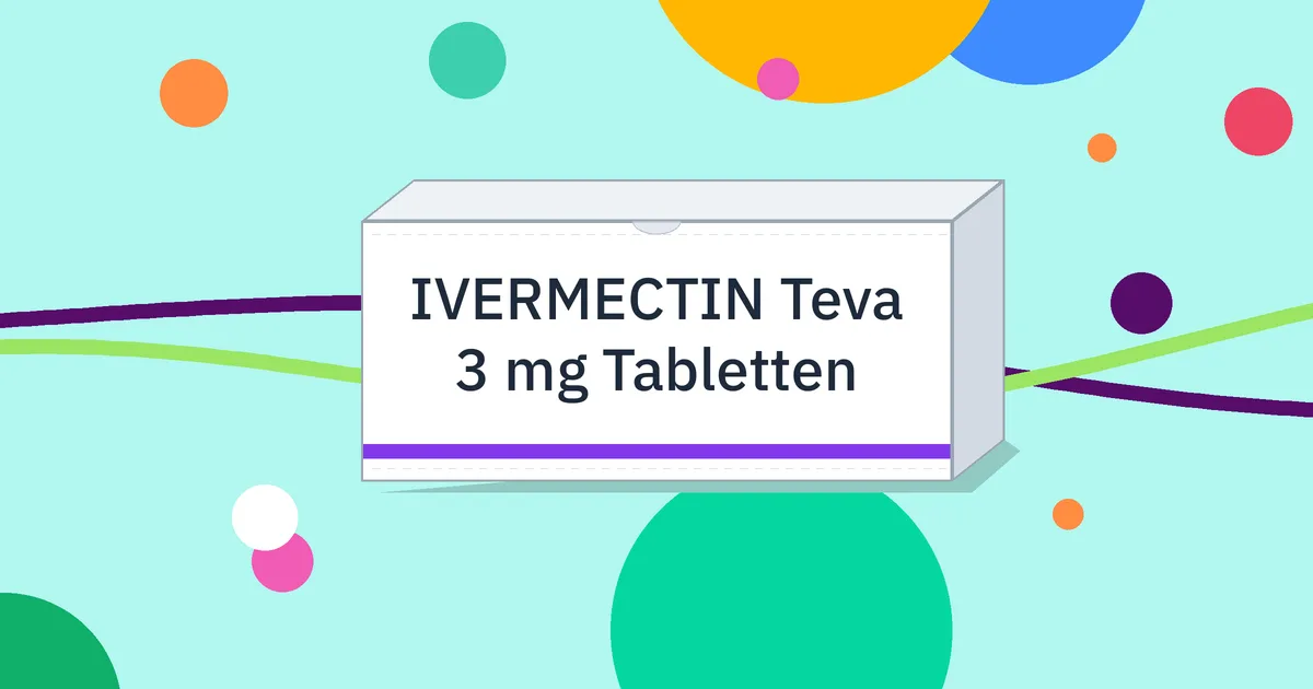 Symbolbild: Packung mit der Aufschrift IVERMECTIN Teva 3 mg Tabletten (PZN 19952335) – Verfügbarkeit und Bezug in Apotheken in Frankfurt am Main