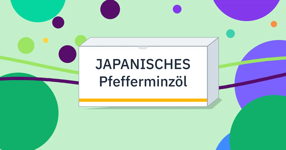 Symbolbild: Packung mit der Aufschrift JAPANISCHES Pfefferminzöl (PZN 03562477) – Verfügbarkeit und Bezug in Apotheken in Frankfurt am Main