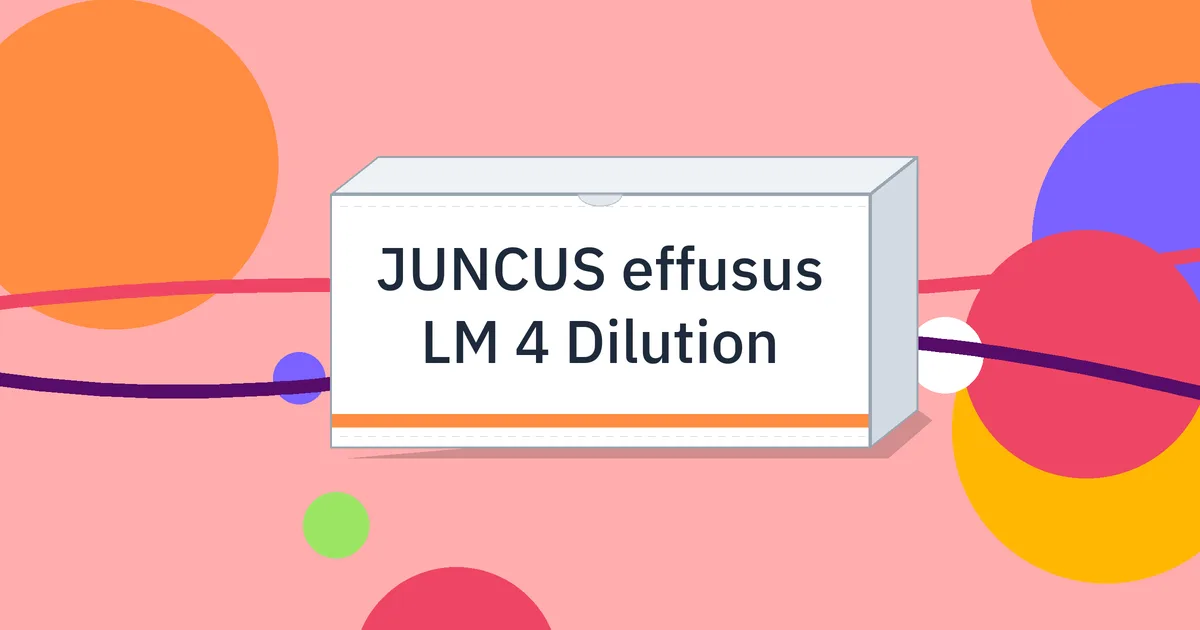Symbolbild: Packung mit der Aufschrift JUNCUS effusus LM 4 Dilution (PZN 13564075) – Verfügbarkeit und Bezug in Apotheken in Frankfurt am Main