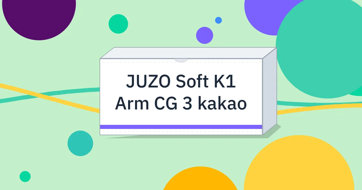Symbolbild: Packung mit der Aufschrift JUZO Soft K1 Arm CG 3 kakao (PZN 15508595) – Verfügbarkeit und Bezug in Apotheken in Frankfurt am Main