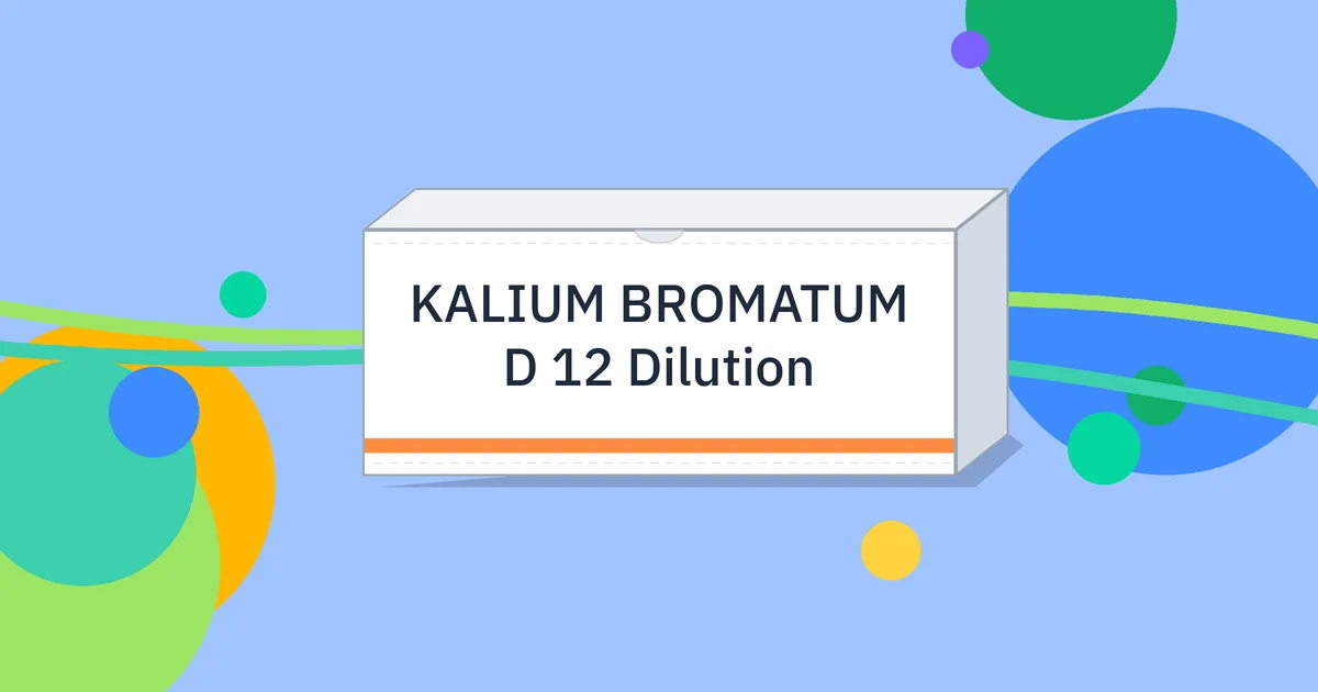 Symbolbild: Packung mit der Aufschrift KALIUM BROMATUM D 12 Dilution (PZN 02615935) – Verfügbarkeit und Bezug in Apotheken in Frankfurt am Main