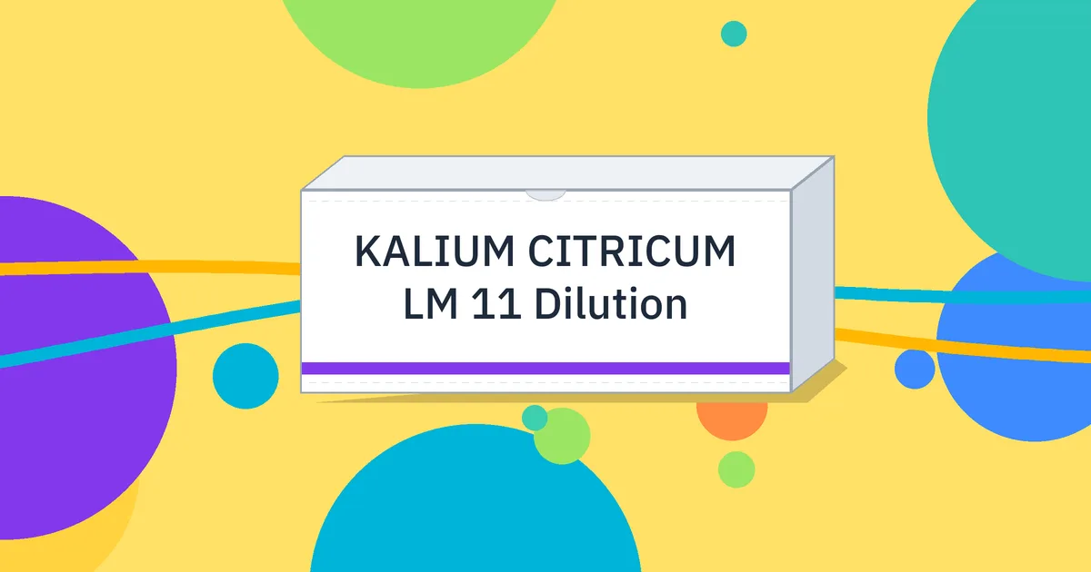 Symbolbild: Packung mit der Aufschrift KALIUM CITRICUM LM 11 Dilution (PZN 12920125) – Verfügbarkeit und Bezug in Apotheken in Frankfurt am Main