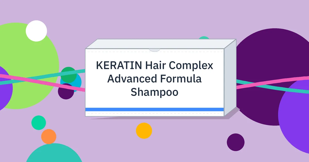 Symbolbild: Packung mit der Aufschrift KERATIN Hair Complex Advanced Formula Shampoo (PZN 16683567) – Verfügbarkeit und Bezug in Apotheken in Frankfurt am Main