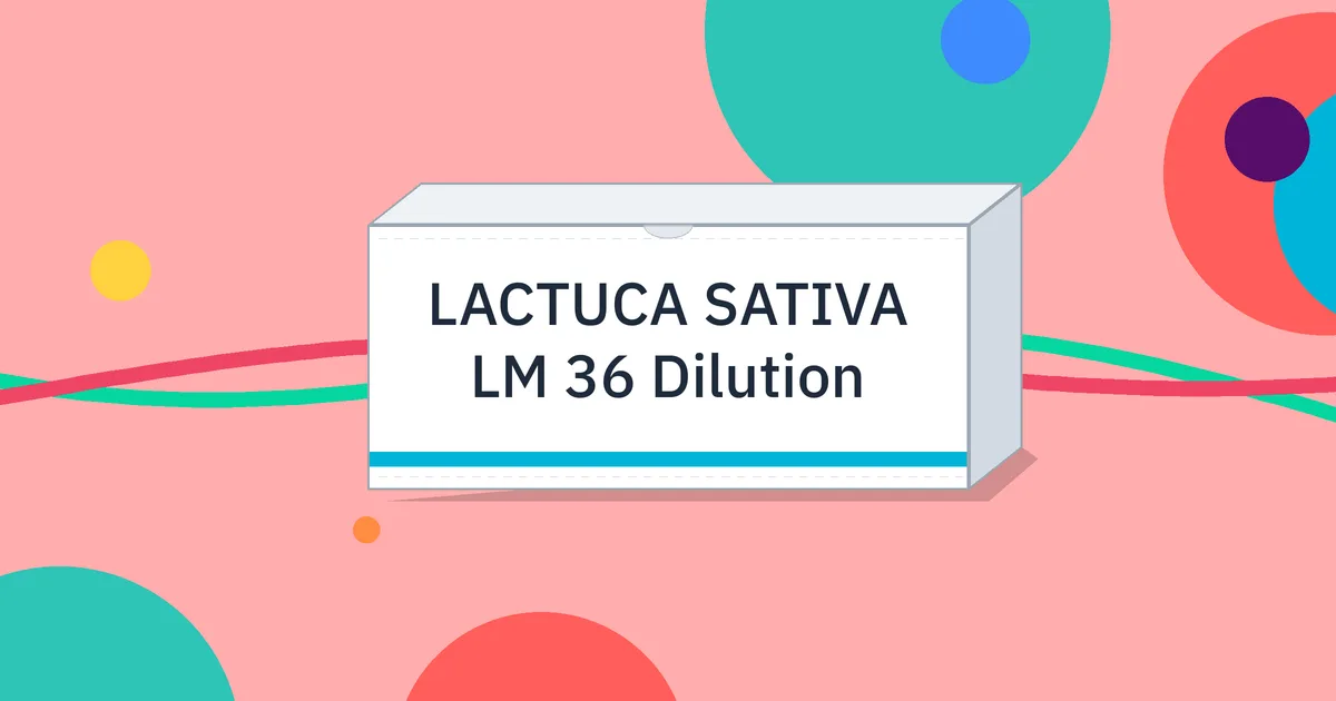 Symbolbild: Packung mit der Aufschrift LACTUCA SATIVA LM 36 Dilution (PZN 13521539) – Verfügbarkeit und Bezug in Apotheken in Frankfurt am Main
