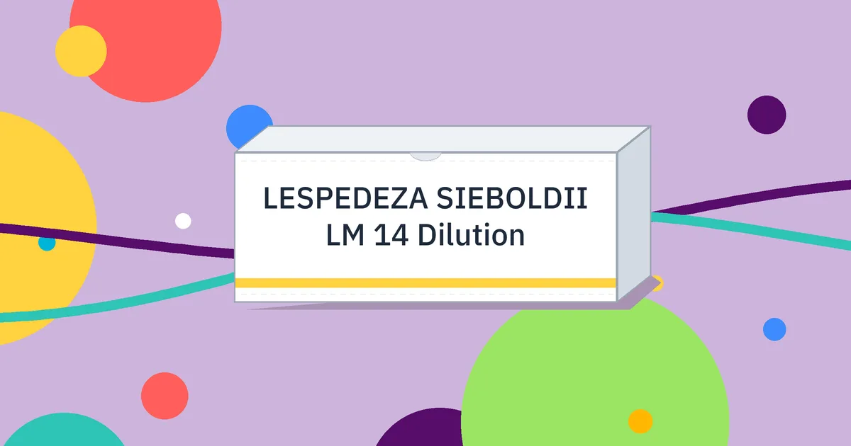 Symbolbild: Packung mit der Aufschrift LESPEDEZA SIEBOLDII LM 14 Dilution (PZN 13527795) – Verfügbarkeit und Bezug in Apotheken in Frankfurt am Main