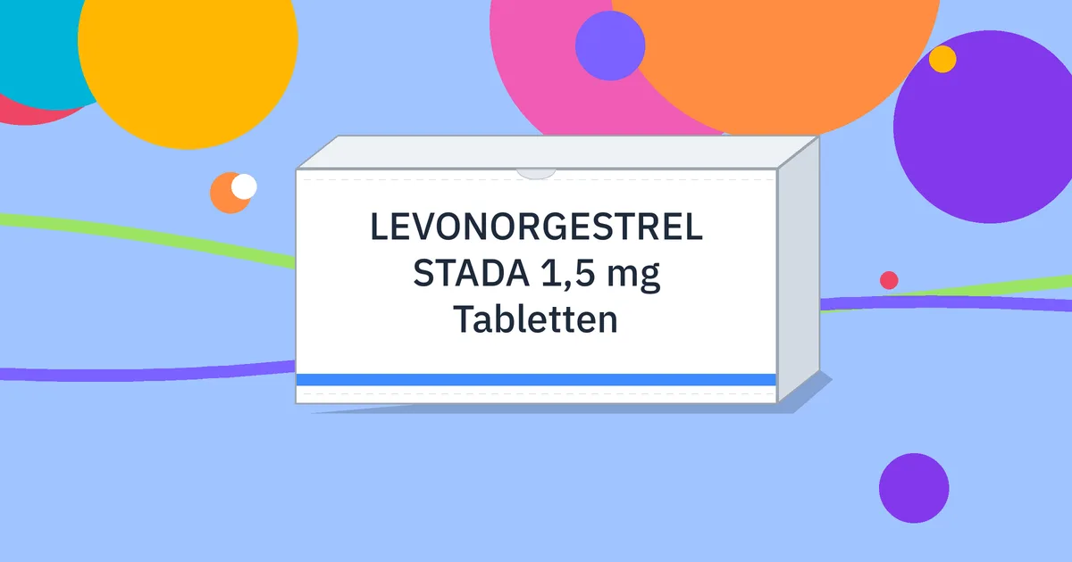 Symbolbild: Packung mit der Aufschrift LEVONORGESTREL STADA 1,5 mg Tabletten (PZN 11482893) – Verfügbarkeit und Bezug in Apotheken in Frankfurt am Main